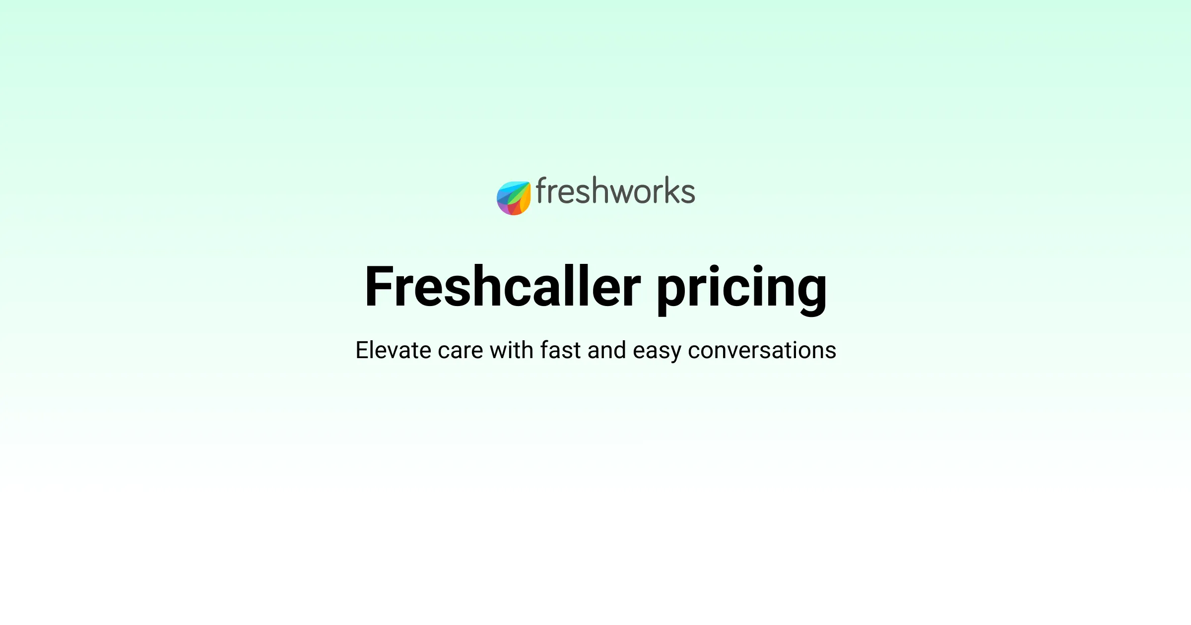 Freshcaller Pricing & Plans | Freshworks