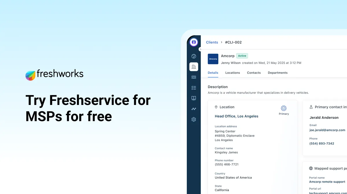 Book a Free Demo | Explore Freshservice for MSPs
